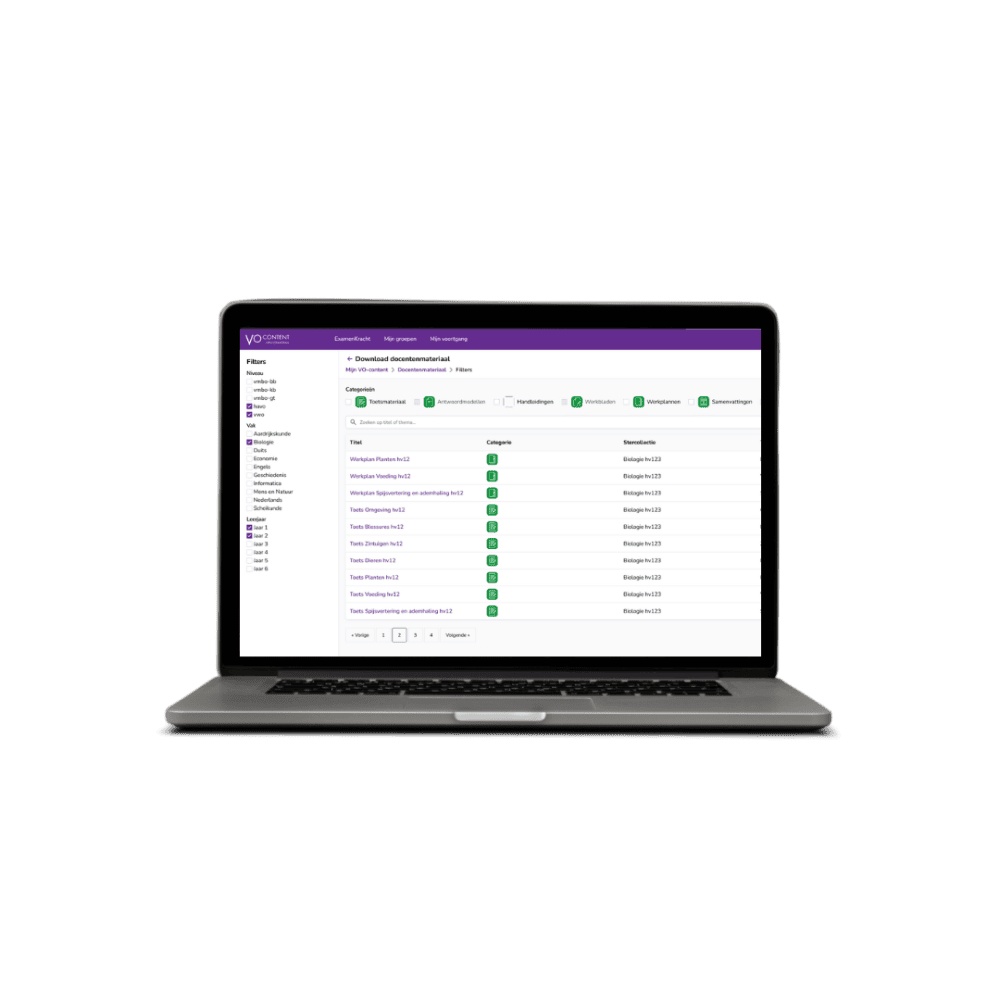 Docentenmateriaal | VO-content